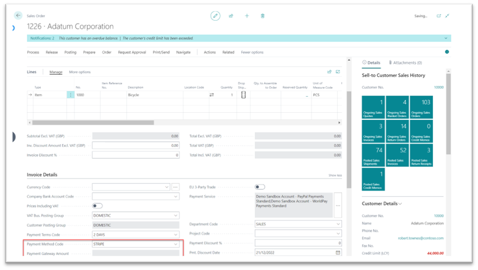 Clever Dynamics - Creating a Sales Order